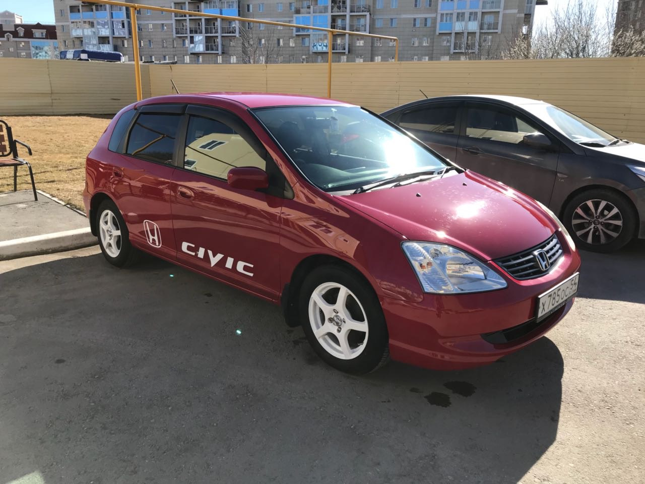 Передний бампер EU3 (рестайлинг) — Honda Civic Hatchback (7G), 1,5 л ...