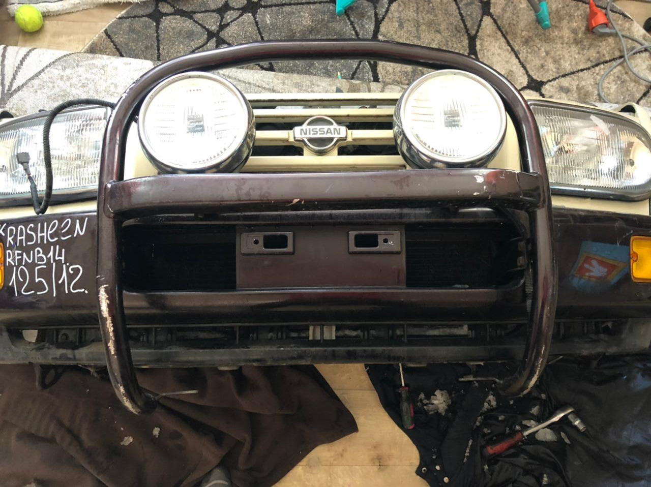 2. Восстановление. Ноускат. Оригинальная дуга+ туманки — Nissan Rasheen ...