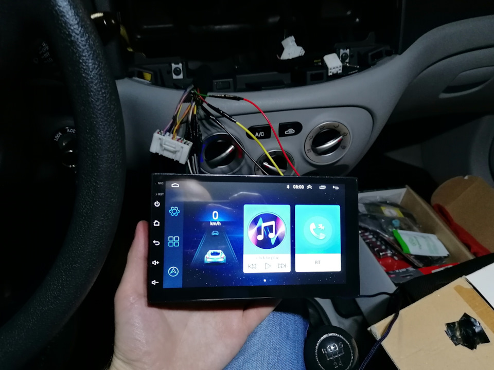 Установка магнитолы 2din Android — Hyundai Accent (3G), 1,5 л, 2008 ...