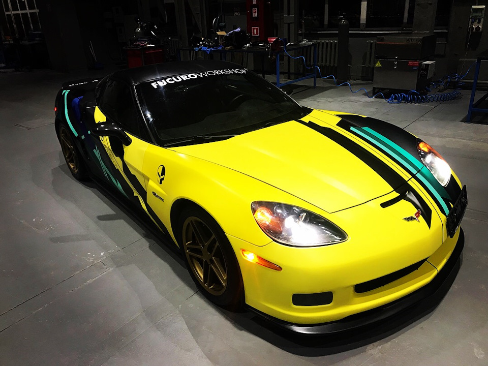 Vinyl wrap — Chevrolet Corvette C6, 7 л, 2006 года | стайлинг | DRIVE2