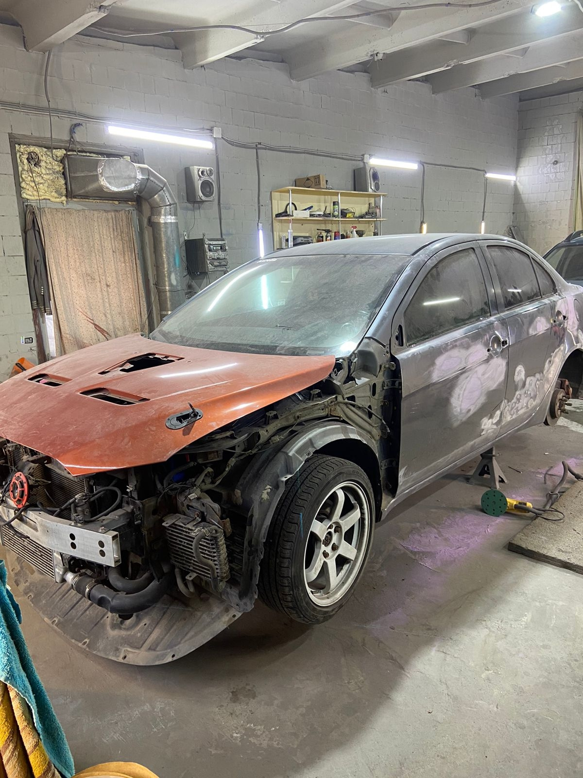 Перекрас в nardo grey — Mitsubishi Lancer X, 2 л, 2008 года | кузовной ...