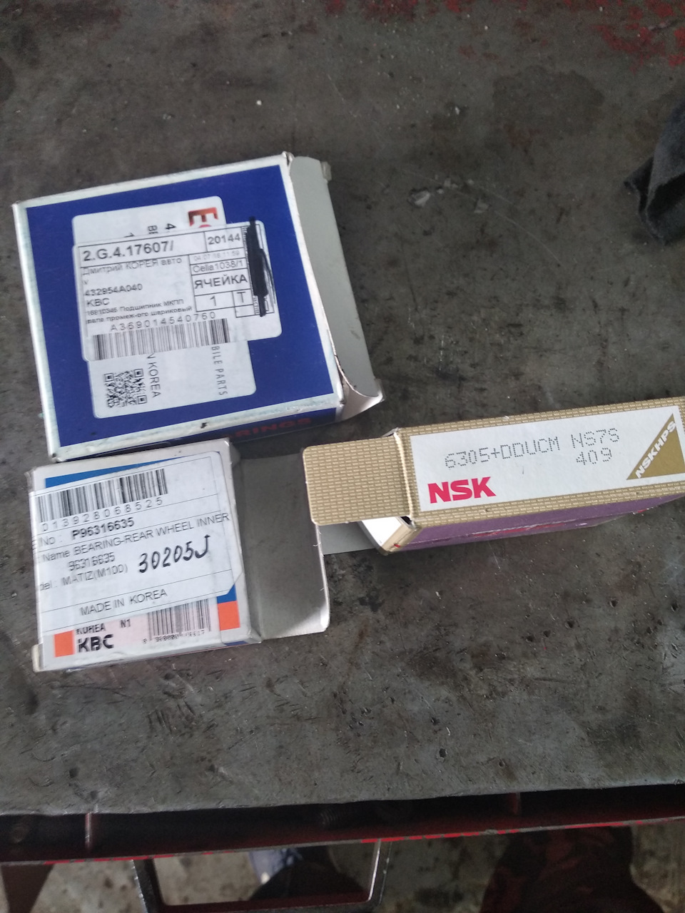 30205J Подшипник ступицы Matiz, Spark RR (внутр) 96316635 KBC ...