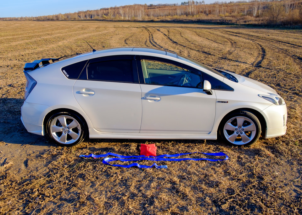 Динамическая стропа от Tplus: а что, так можно было?! — Toyota Prius (30), 1,8 л, 2009 года ...