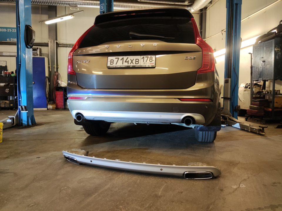 Красивый выхлоп) — Volvo XC90 (2G), 2 л, 2015 года | аксессуары | DRIVE2