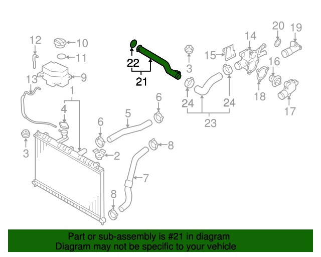2546026000 ТРУБКА СИСТЕМЫ ОХЛАЖДЕНИЯ KIA HYUNDAI | Запчасти на DRIVE2