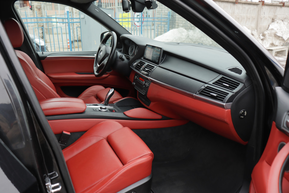 Full leather "Merino / Sakhir-orange" — BMW X5 (E70), 3 л, 2008 года ...