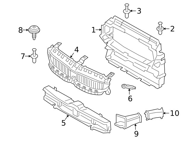 51745A22C64 Radiator Shutter Assembly BMW | Запчасти на DRIVE2