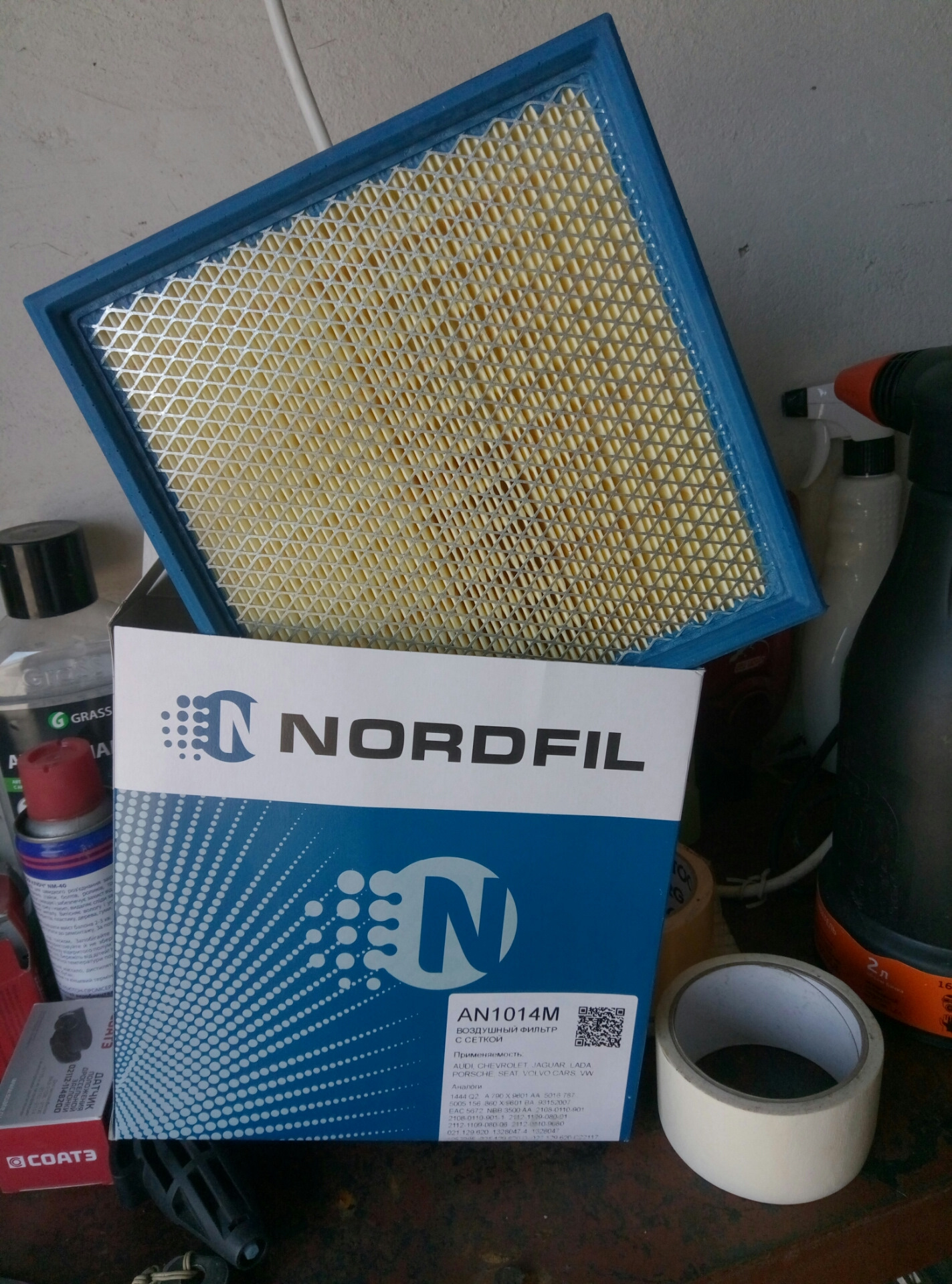 Фильтр воздушный, веревочки полки, подтянул рейку — Lada Калина ...