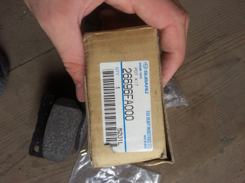 26696FA000 ТОРМОЗНЫЕ КОЛОДКИ Subaru Impreza GGA после 2002.11, GGB ...