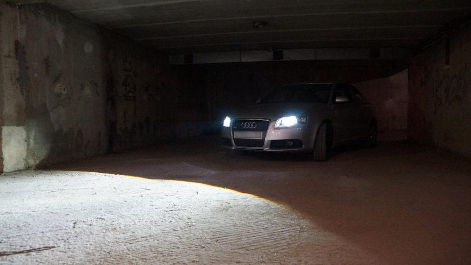 Замена головного света на Bi-LED — Audi A4 (B7), 2 л, 2006 года ...