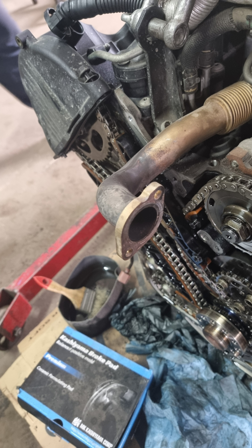 Финал вскрытия мотора — Volkswagen Touareg (2G), 3 л, 2012 года ...