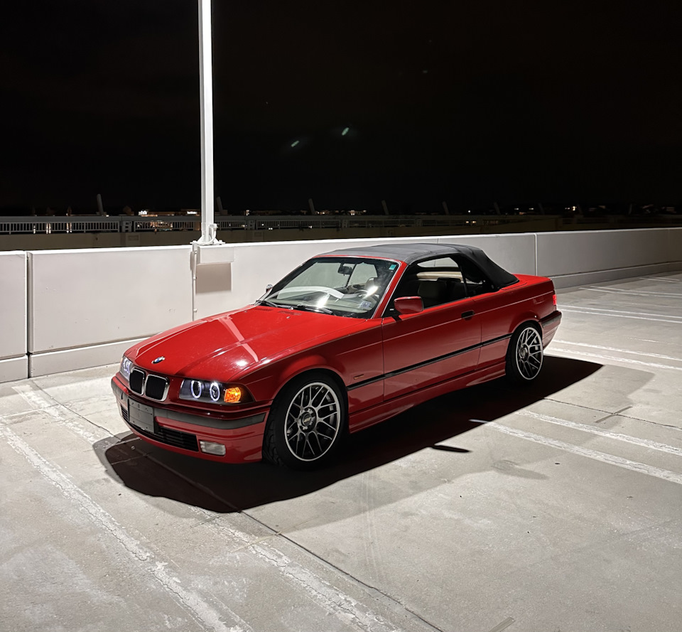 Night ride 🌃 — BMW 3 series Convertible (E36), 2,8 л, 1997 года ...