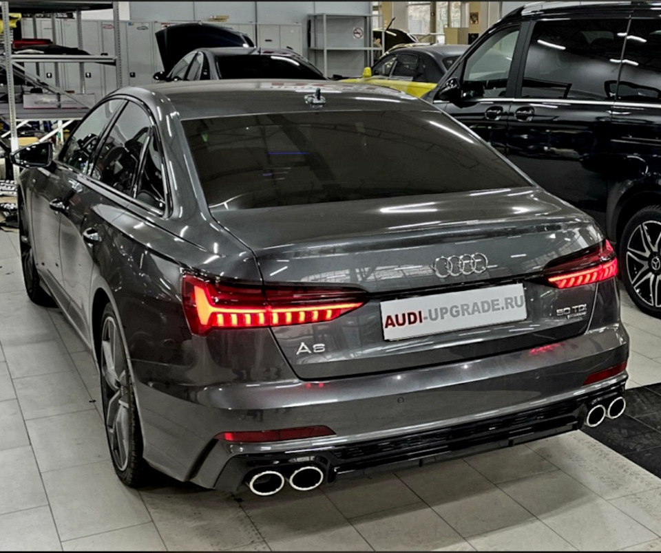 Оригинальная выхлопная система AUDI S6 C8 на A6 C8 — Audi A6 (C8), 3 л, 2021 года | аксессуары ...