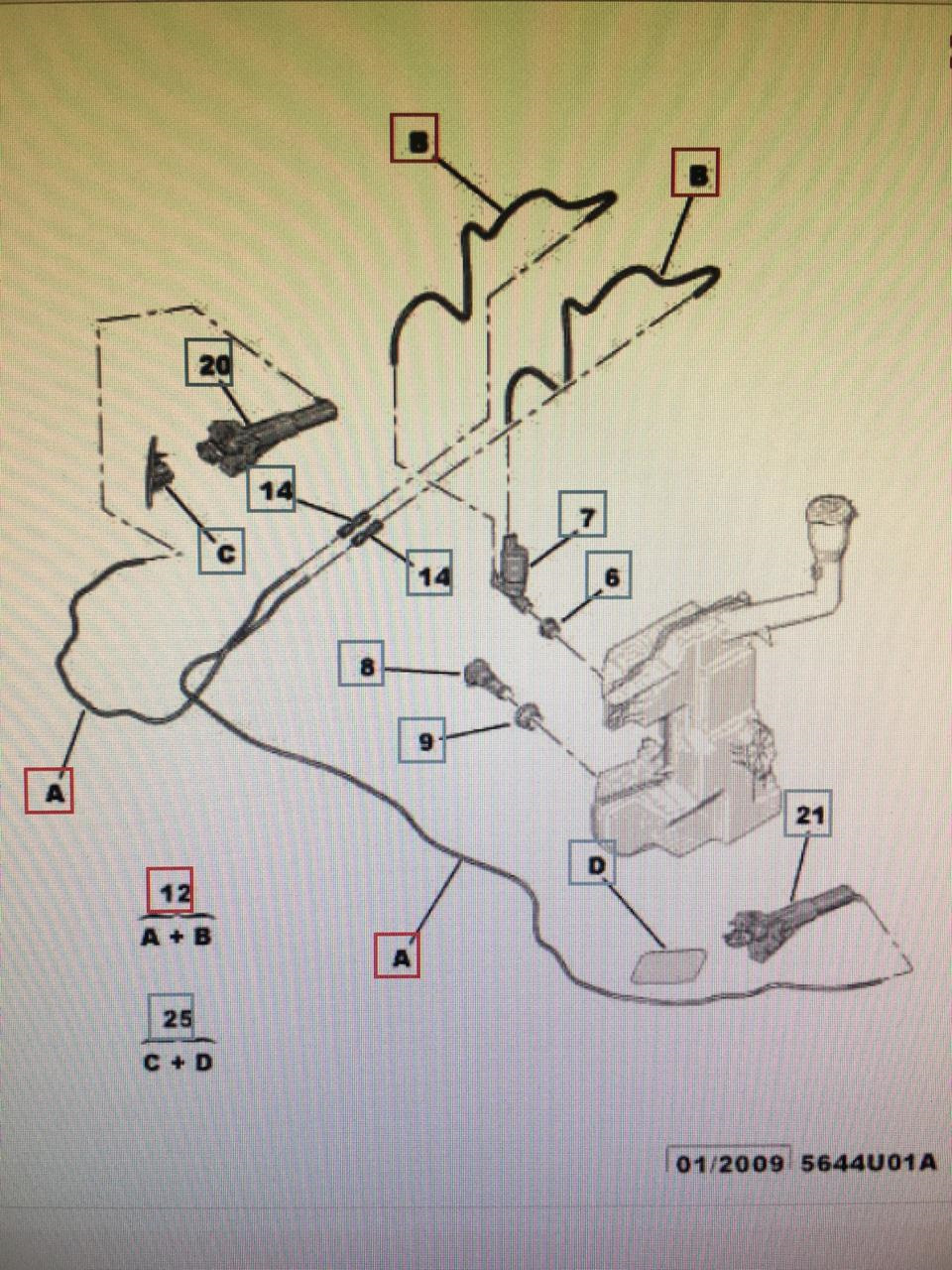 CITROEN C5 (X7) · Узлы · ОМЫВАТЕЛЬ ФАР — БАЧОК — НАСОС — 6439 H8 ...