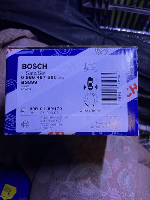 0986487680 БАРАБАННЫЕ КОЛОДКИ СТОЯНОЧНОГО ТОРМОЗА BOSCH | Запчасти на ...