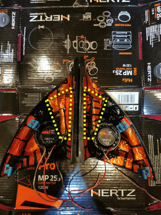 №133. Замена стоковых твитеров HP на кастомные Hertz MP 25.3 PRO или “Эффект бабочки” . — Volvo ...