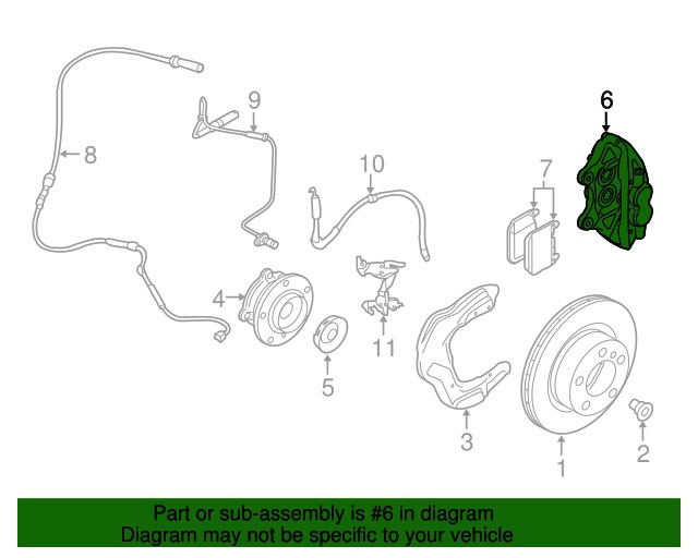 34116850931 Корпус суппорта тормозного механизма Л BMW | Запчасти на DRIVE2