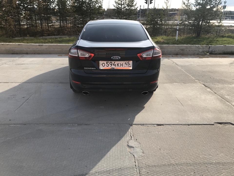 Накладки на глушитель! — Ford Mondeo IV, 2,3 л, 2012 года | тюнинг | DRIVE2