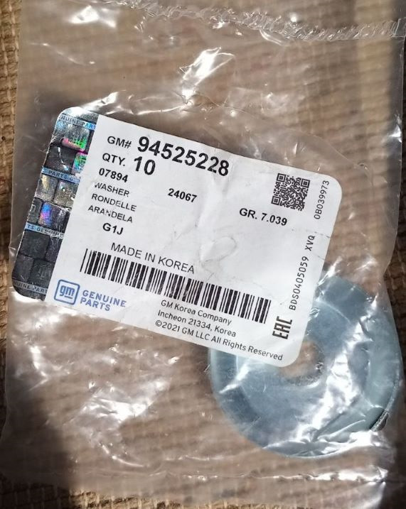 94525228 Шайба GM | Запчасти на DRIVE2