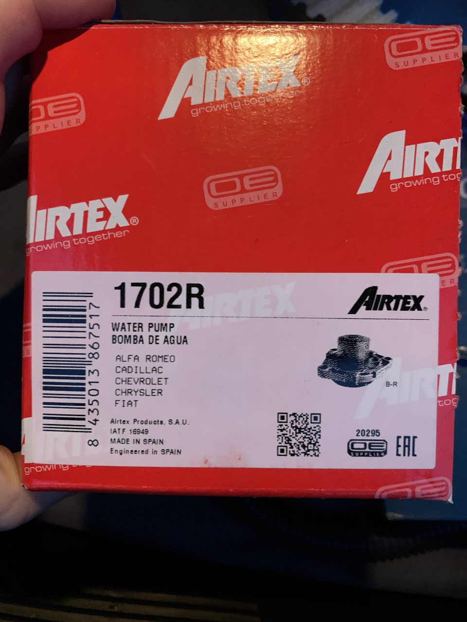 1702R Водяной насос для Opel Astra, Zafira и Insignia с двигателем 1.9 ...