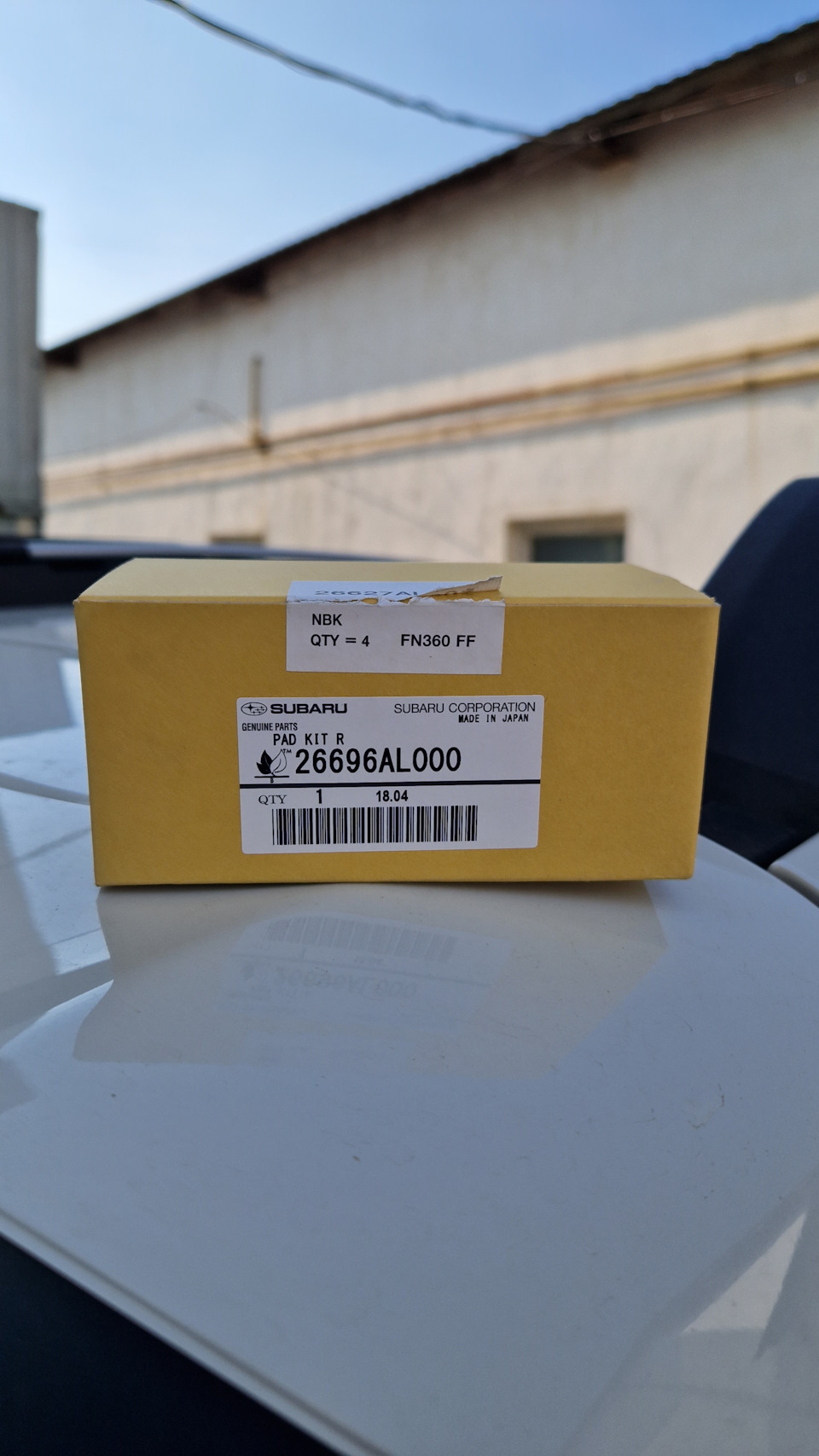 26696AL000 Колодки тормозные задние 2018г SUBARU | Запчасти на DRIVE2