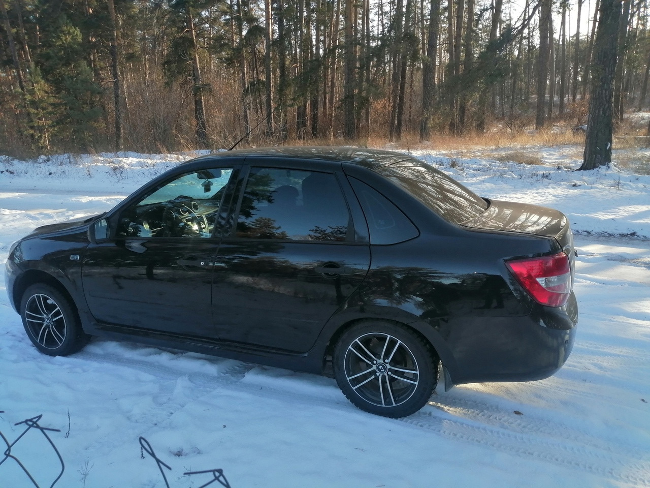 Накладки на пороги от "Гранта-Спорт" — Lada Гранта, 1,6 л., 2014 года ...