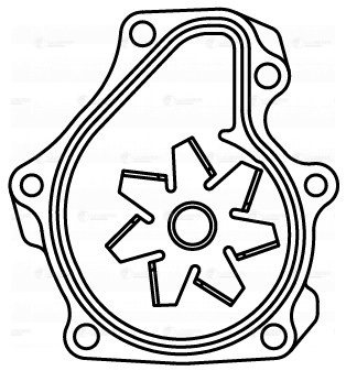 LWP1929 Насос водяной для автомобилей Toyota Camry (06-)/Geely Atlas ...