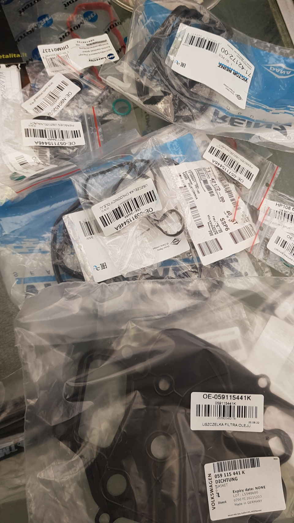 059115441K Прокладка VAG | Запчасти на DRIVE2