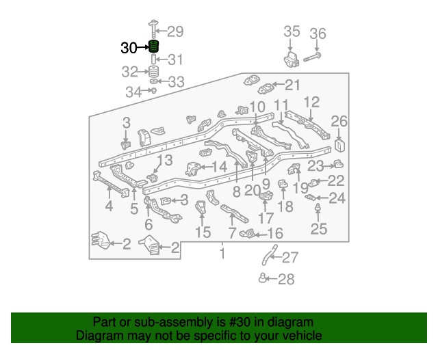 5220135100 ПОДУШКА РАМЫ. TOYOTA LEXUS | Запчасти на DRIVE2