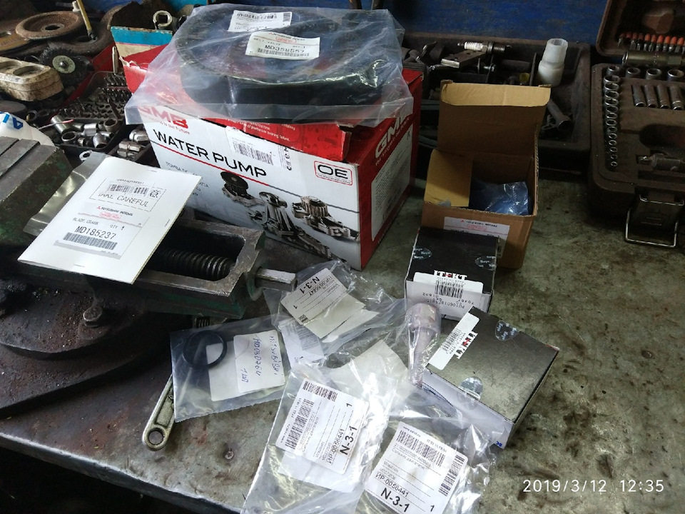 меняем ГРМ — Mitsubishi Pajero (3G), 3 л, 2004 года | визит на сервис ...