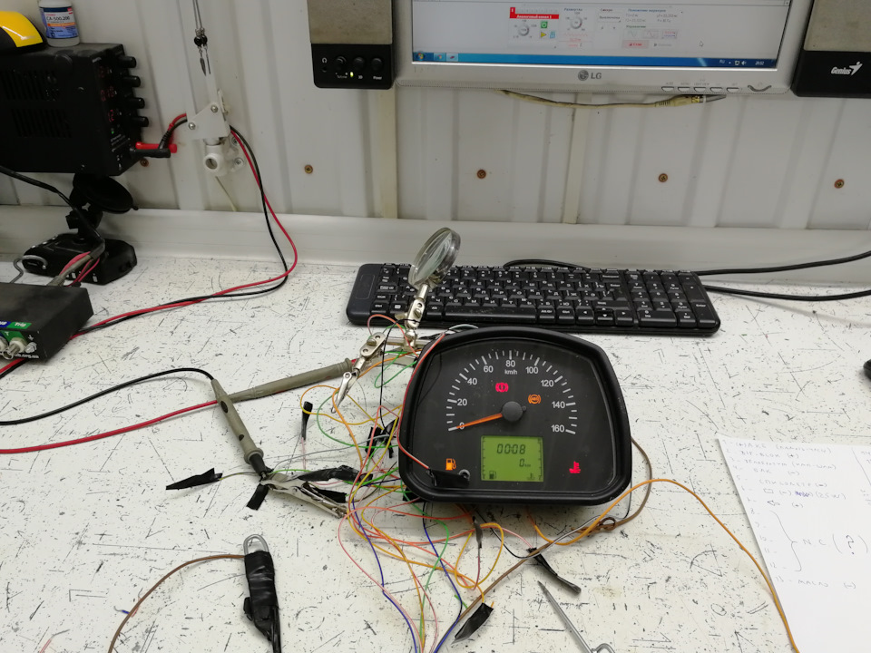 щиток приборов уаз буханка, распиновка, подключение, 374195-3801010 ...