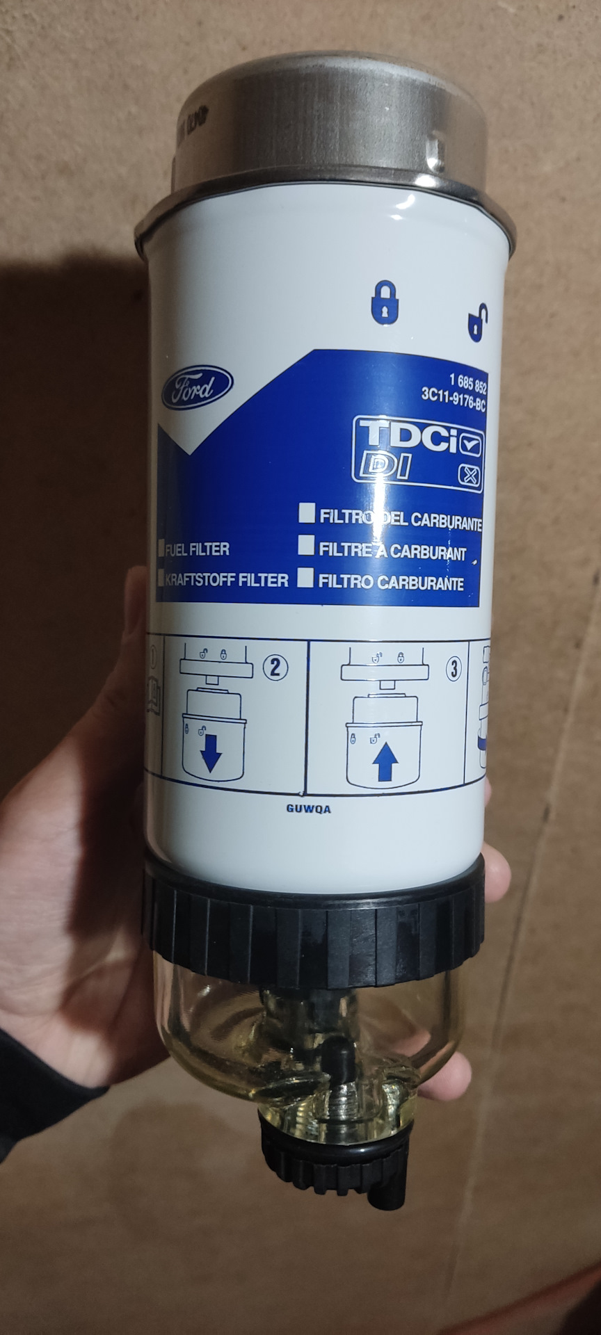1685852 Фильтр топливный, дизель / Transit 2.4 Duratorq 04~ Ford ...