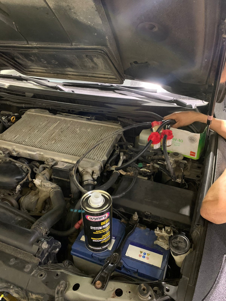 Очередная промывка форсунок — Toyota Land Cruiser 200, 4,5 л, 2011 года ...