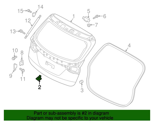 817463V000 Заглушка крышки багажного отсека KIA HYUNDAI | Запчасти на ...
