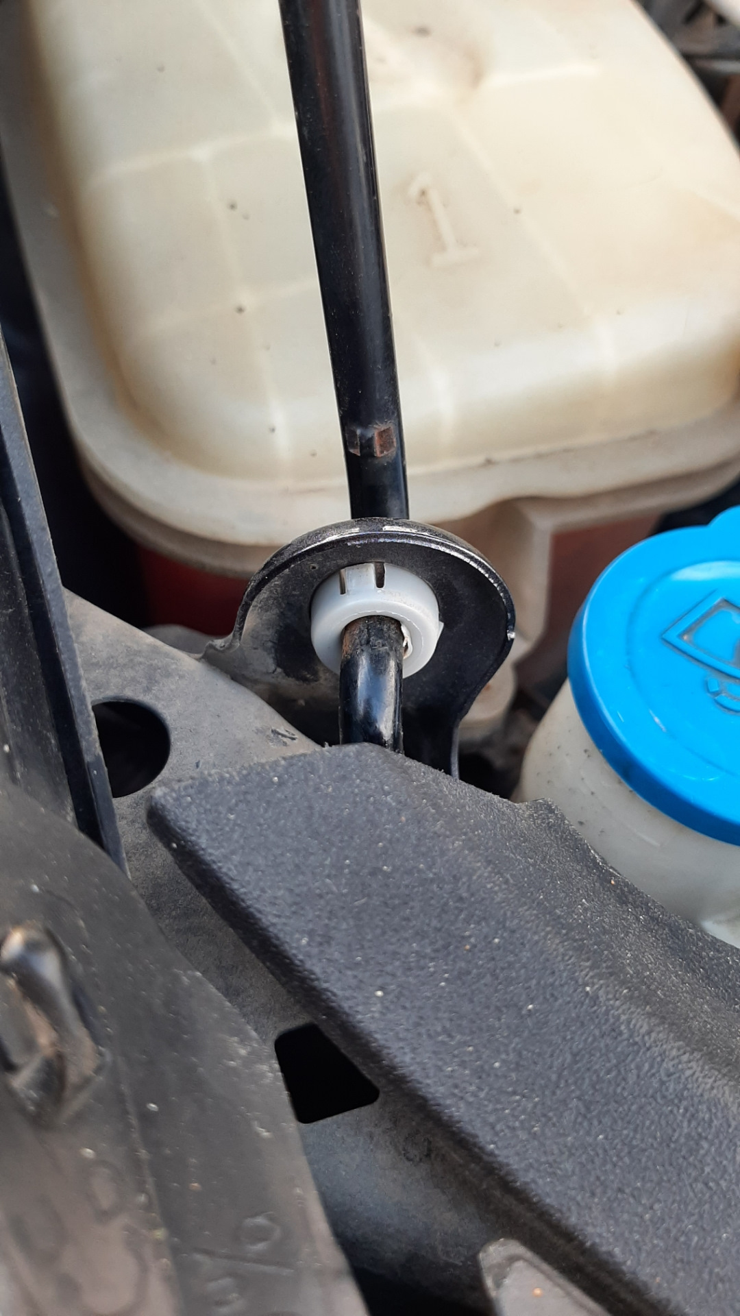 Фиксатор упора капота — Toyota Avensis III, 1,8 л, 2009 года | запчасти ...