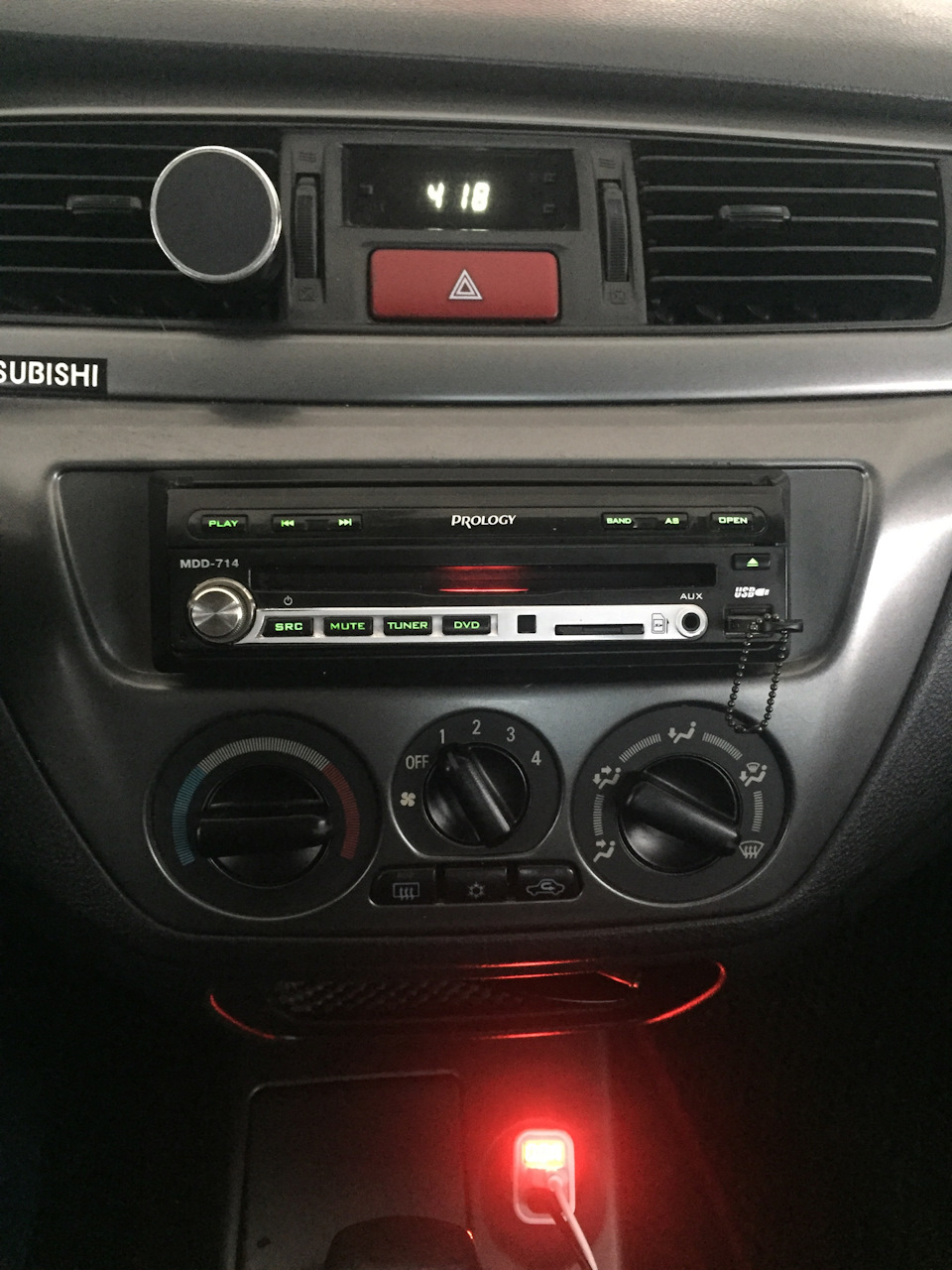 Автомагнитола Prology MDD-714 — Mitsubishi Lancer IX, 1,6 л, 2007 года | автозвук | DRIVE2