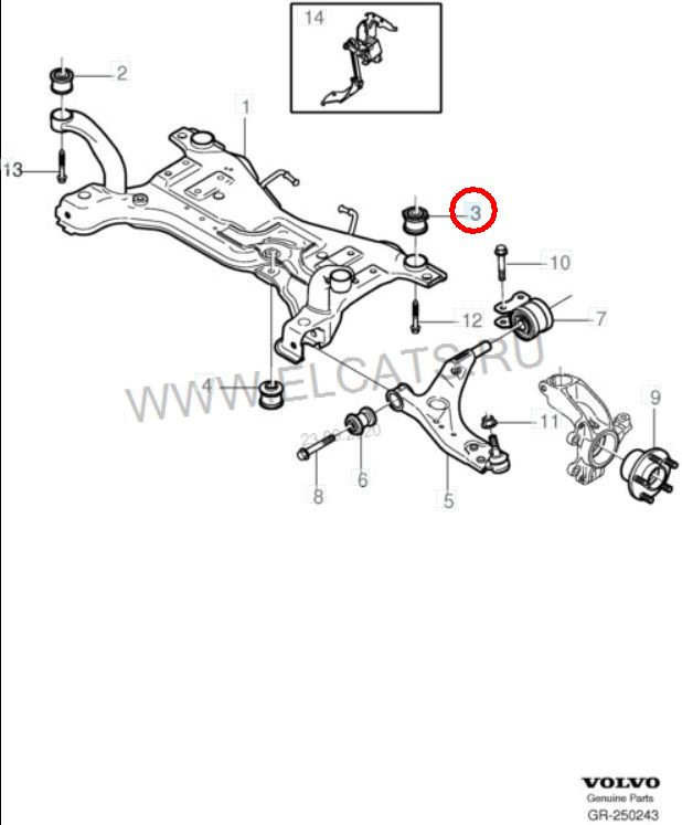Задние втулки переднего подрамника — Сообщество «Volvo S40 Club» на DRIVE2