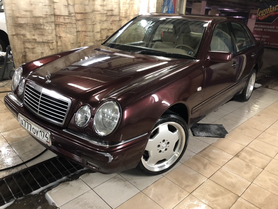 Выезд после крупного ТО — Mercedes-Benz E-Class (W210), 2,4 л, 1998 ...