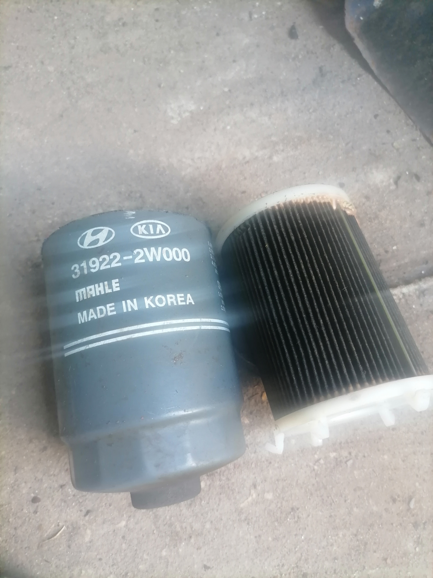 Замена фильтра топливный — Hyundai Santa Fe (2G), 2,2 л, 2012 года ...