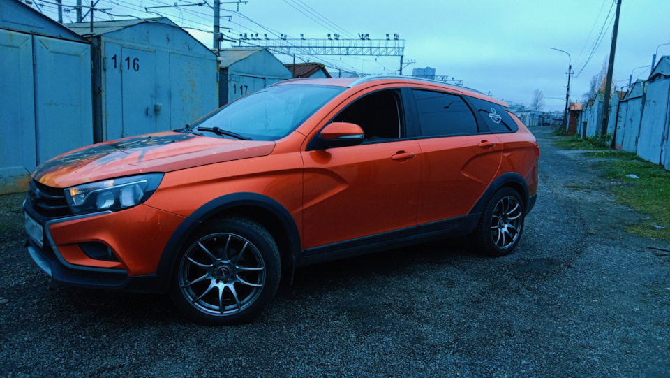 Переобувка зима 2022 — Lada Vesta SW Cross (1G), 1,8 л, 2019 года | колёсные диски | DRIVE2