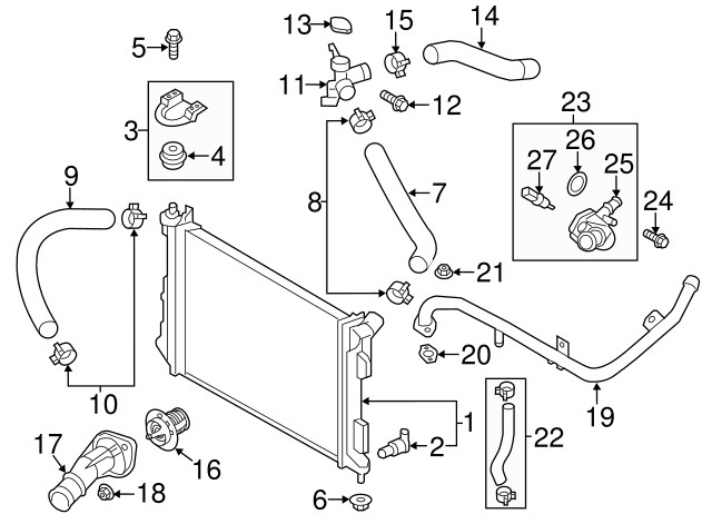 256312B050 Крышка термостата KIA HYUNDAI | Запчасти на DRIVE2