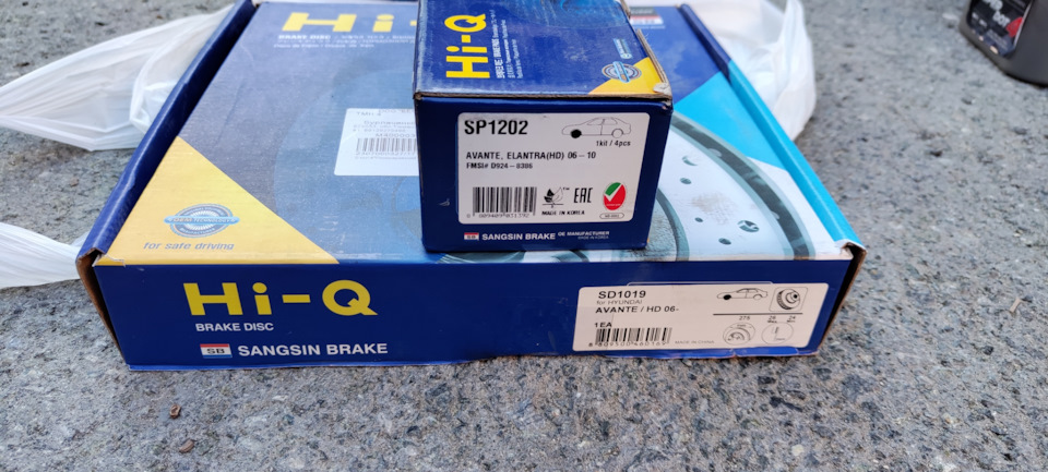 SP1202 Комплект передних тормозных ко… SANGSIN | Запчасти на DRIVE2