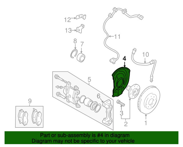 MR493412 Кожух дисковых тормозов Mitsubishi | Запчасти на DRIVE2