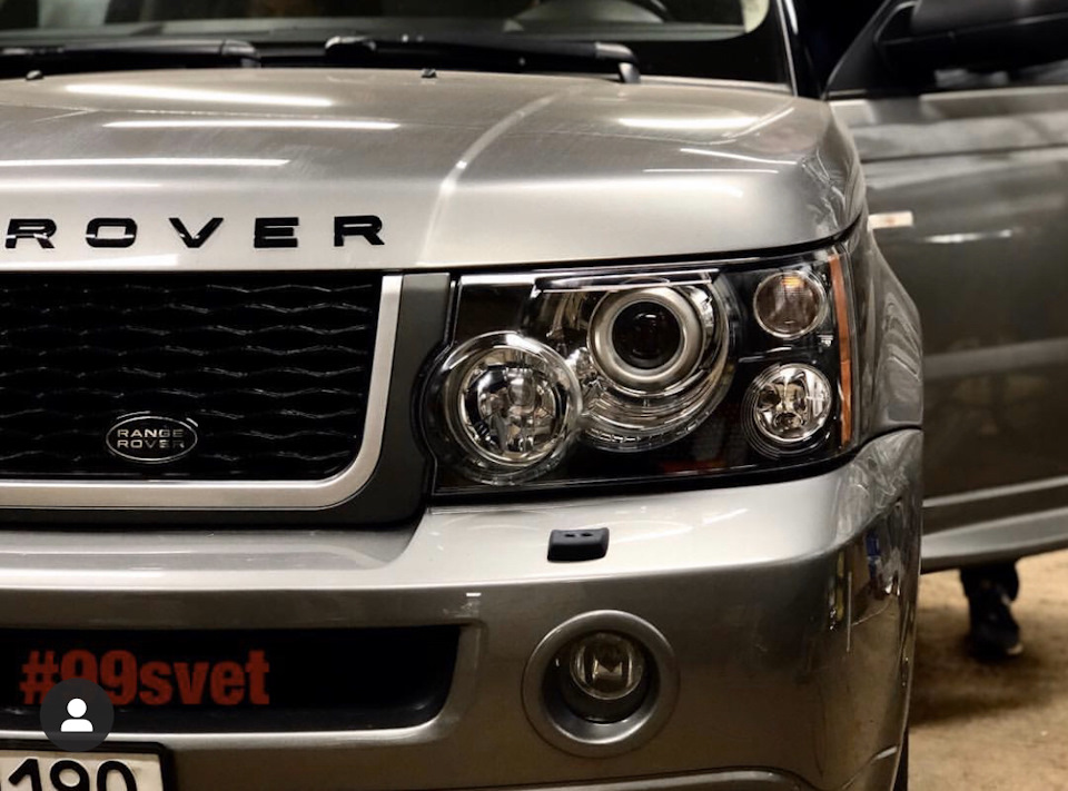 Range Rover sport покраска фар в черный + восстановление стекл — 99svet ...