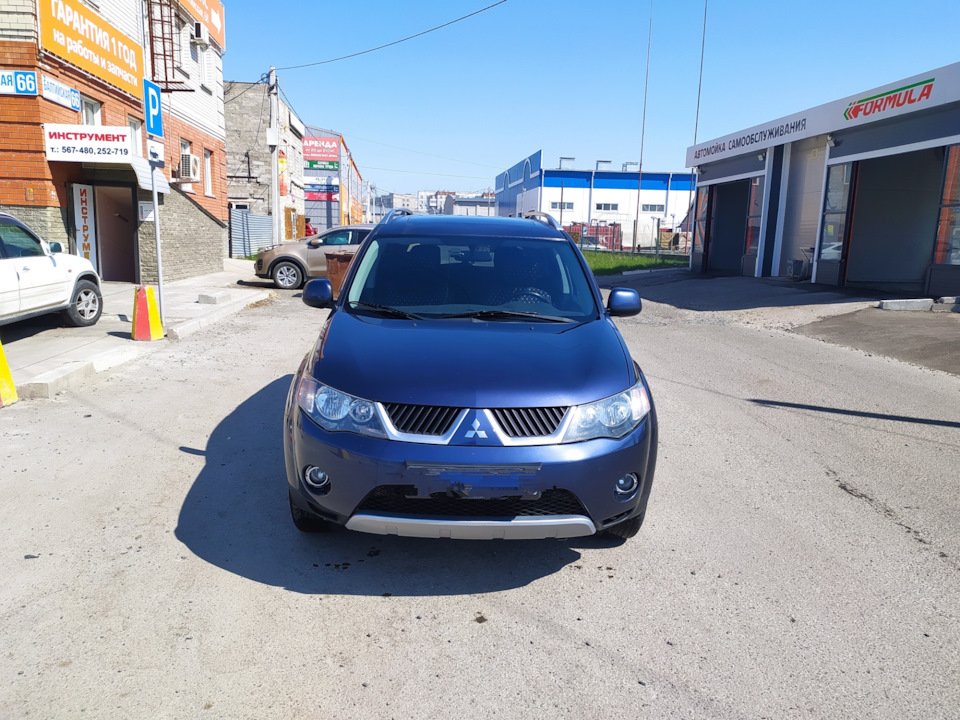 Сегодня решил чуток помыть авто! — Mitsubishi Outlander XL, 2,4 л, 2008 ...