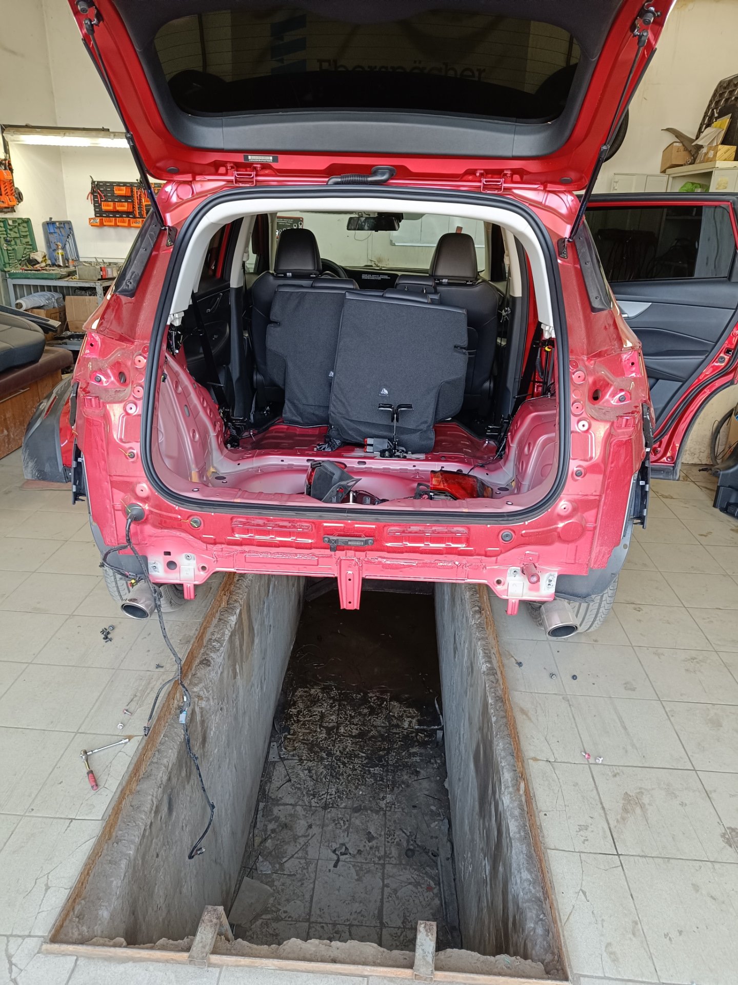 Установка фаркопа часть 1 — Changan CS35 Plus (1Gf), 1,4 л, 2023 года ...