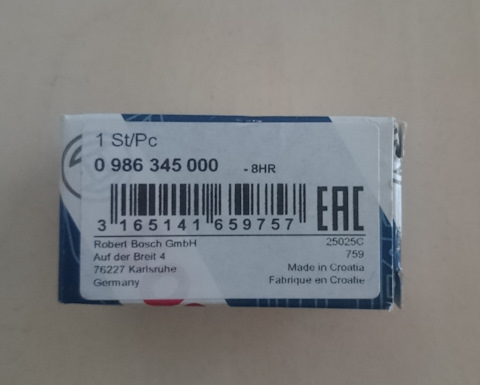 0986345000 Датчик давления масла BOSCH | Запчасти на DRIVE2