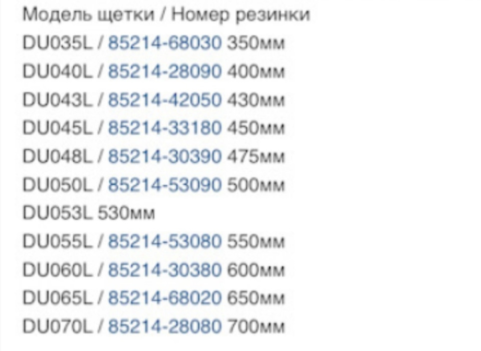 8521468020 Резинка стеклоочисти TOYOTA LEXUS | Запчасти на DRIVE2