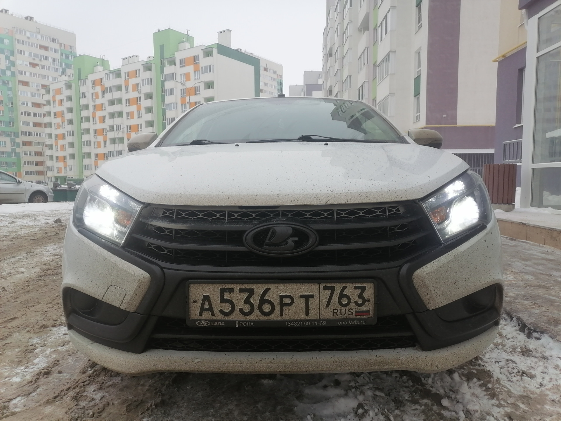 LED ходовые огни — Lada Vesta (1G), 1,6 л, 2019 года | аксессуары | DRIVE2