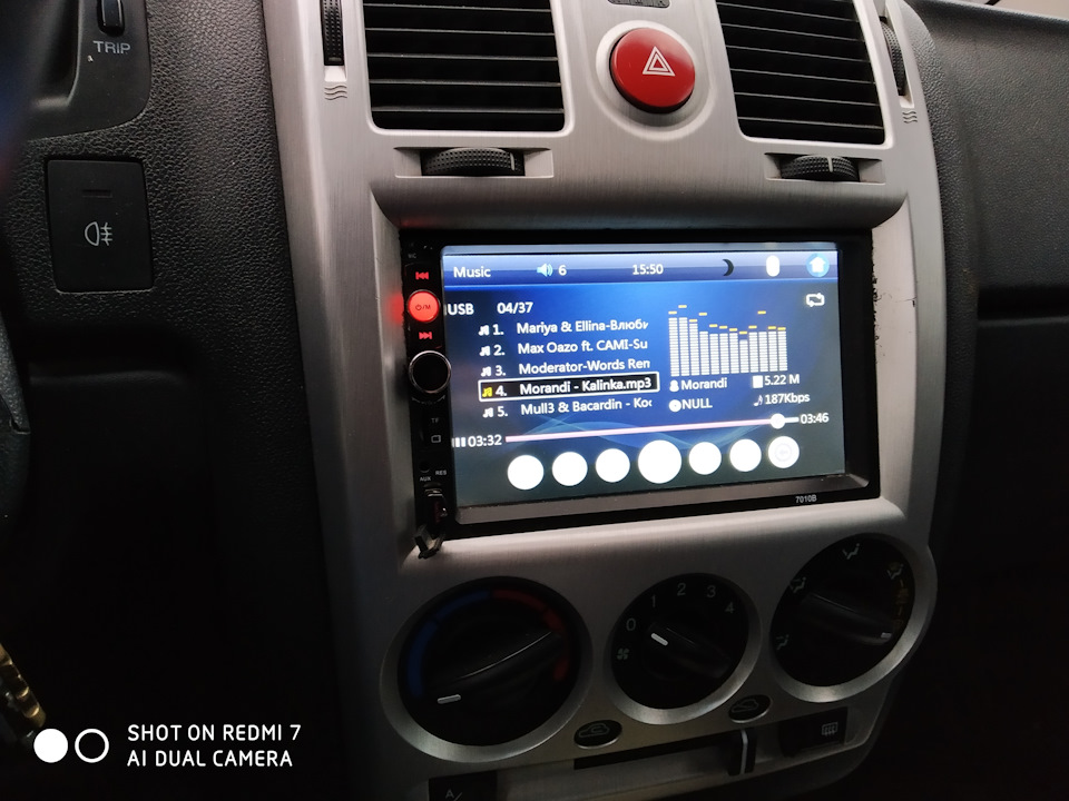 замена родному Китаиская магнитола — Hyundai Getz, 1,4 л, 2008 года ...